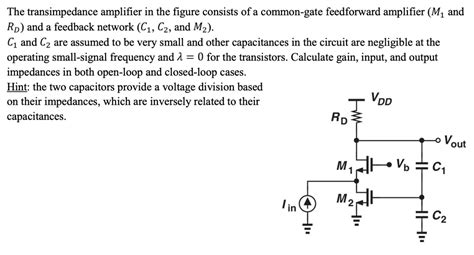 Transimpedance Amplifier Gain Equation At Corrina Davis Blog