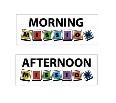 Heading Magnets Am Pm Mission Magnets Visual Routine System