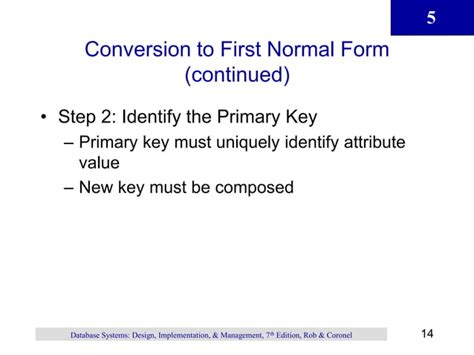 Chapter 5 Normalization Of Database Tablespdf Databases Computer