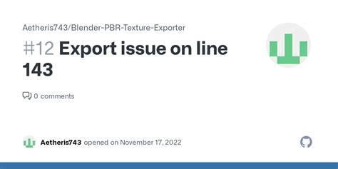 Export Issue On Line 143 · Issue 12 · Aetheris743blender Pbr Texture