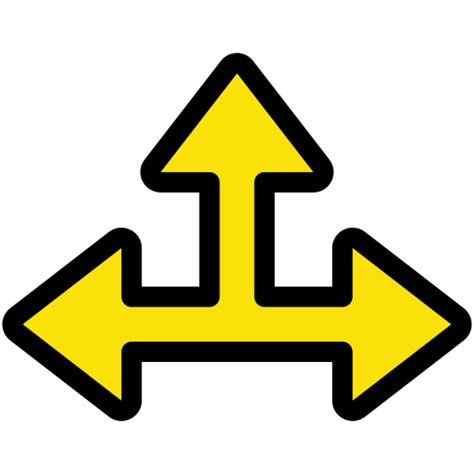 Three Way Free Arrows Icons
