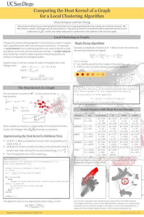 Pdf Computing The Heat Kernel Of A Graph For A Local Csewebucsd
