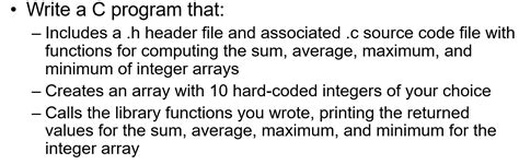 solved write a c program that includes a h header file