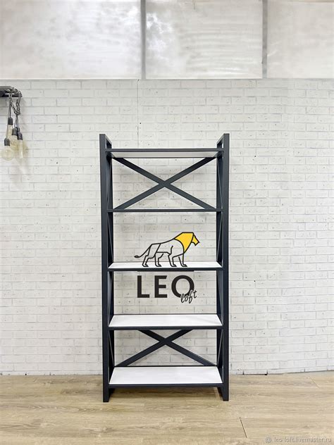 Стеллаж лофт в цвете Графит на заказ LF-693 в интернет-магазине Ярмарка ...