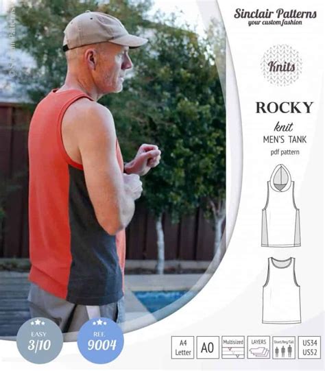 Show Off Those Guns With Mens Tank Top Sewing Patterns