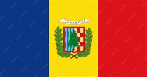 Premium Vector Flag Of La Massana Town In Andorra Vector Image