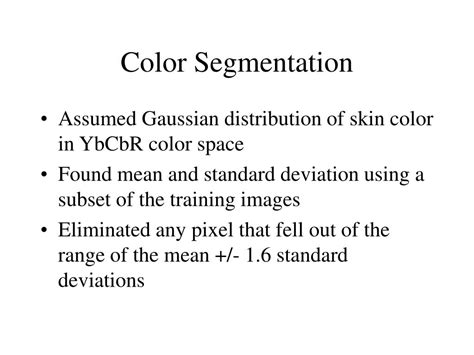 Ppt Face Detection Using Color Segmentation And Eigenfaces Powerpoint