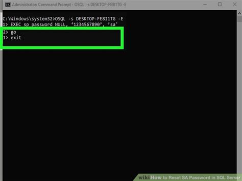 3 Ways To Reset SA Password In SQL Server WikiHow