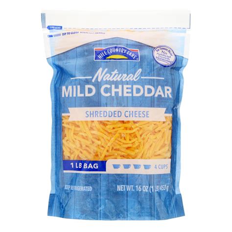Hill Country Fare Mild Cheddar Shredded Cheese Shop Cheese At H E B