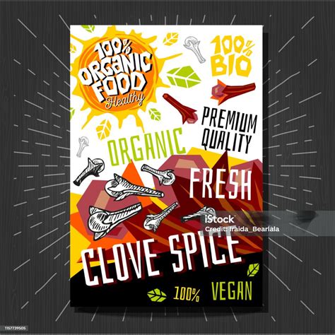 식품 라벨 스티커 세트 화려한 스케치 스타일 과일 향신료 야채 패키지 디자인 정향 향신료 견과류 야채 라벨 개념에 대한 스톡 벡터 아트 및 기타 이미지 Istock