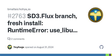Sd3flux Branch Fresh Install Runtimeerror Uselibuv Was Requested But Pytorch Was Build