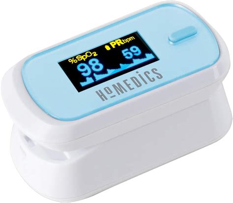 Homedics Fingertip Pulse Oximeter Measures Oxygen Saturation Pulse