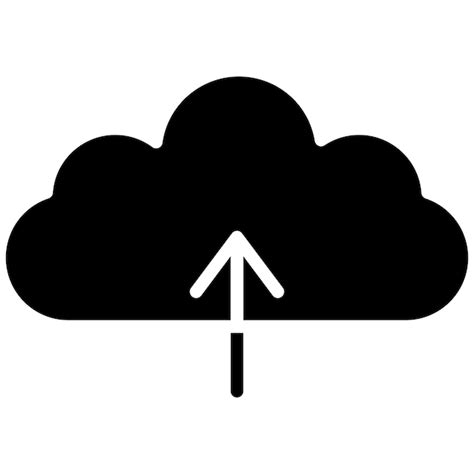 premium vector cloud upload vector illustration style