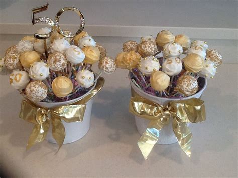 50th Anniversary Cake Pops 50th Anniversary Desserts Anniversary