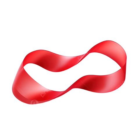 추상 물결 모양의 빨간 리본 절연 장식 물체 장식적인 Png 일러스트 및 이미지 에 대한 무료 다운로드 Pngtree