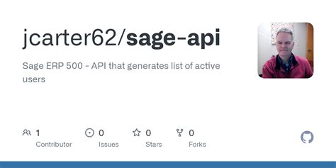 Github Jcarter62sage Api Sage Erp 500 Api That Generates List Of Active Users