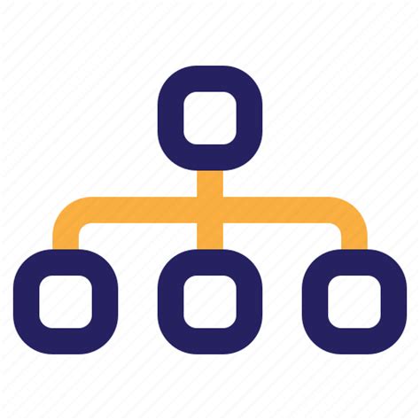 Network Hierarchy Plan Structure Workflow Icon Download On Iconfinder