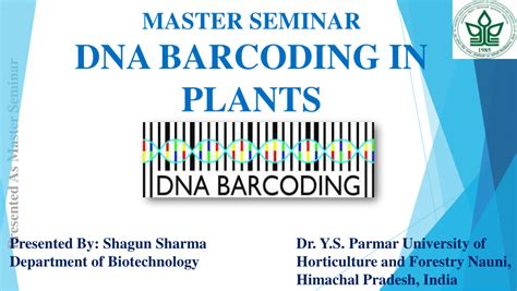 Pdf Dna Barcoding In Plants