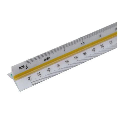 2 Pcs Of Engineer Metric Triangular Scale Ruler Precision Three Sided Learning Office Stationery