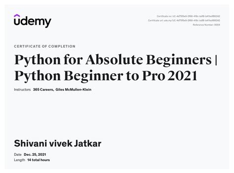 Shivani Jatkar On Linkedin Udemy Course Completion Certificate