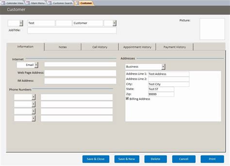 Access Customer Database Template Shooters Journal