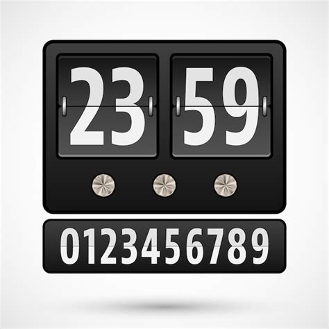 Premium Vector Flip Clock Or Countdown Timer