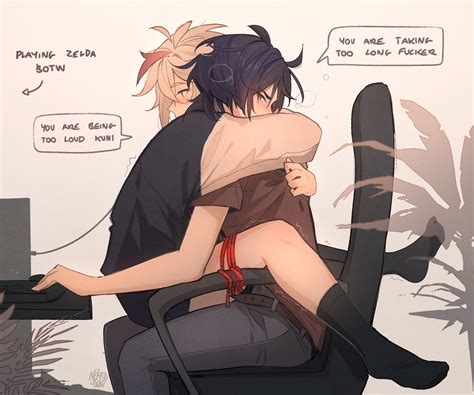 Scaramouche And Kaedehara Kazuha Genshin Impact Drawn By Nekojinnyart