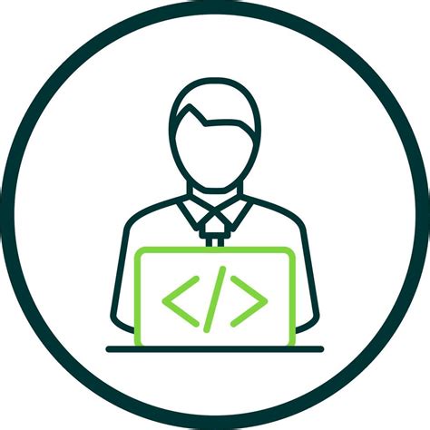 Developer Line Circle Icon Design 43623427 Vector Art At Vecteezy