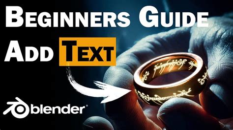 Blender 40 Adding Text To Objects Blendernation Bazaar