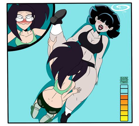 Rule 34 2girls Ass Blush Booty Shorts Breasts Candy Chiu Clothing Crossover Disney Disney