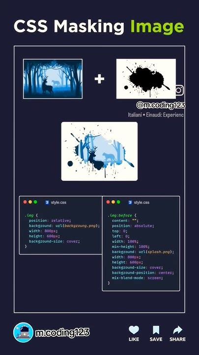 css masking image or text csscodeforbeginners learncoding