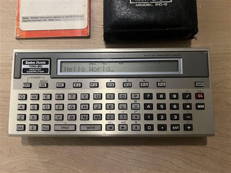 Radio Shack Trs 80 Pocket Computer R Computers