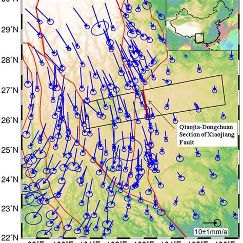 Gnss Velocity Fields In The Sichuan Yunnan Area Based On Mainland