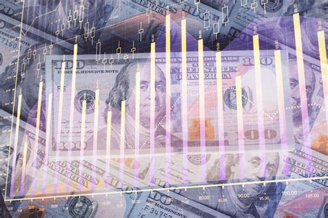 Premium Photo Multi Exposure Of Forex Chart Drawing Over Us Dollars Bill Background Concept Of
