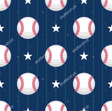 FREE Baseball Patterns In PSD Vector EPS