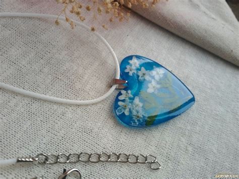 Купити Кулон з білими незабудками Skrynya Ua