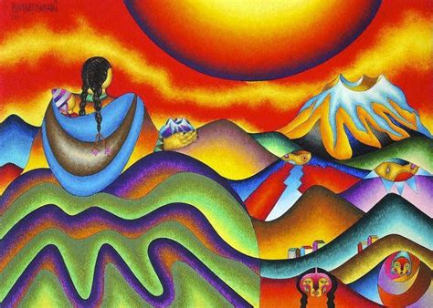 Tapíz Noroeste Argentino Arte Indigena Cuadros Etnicos Pinturas