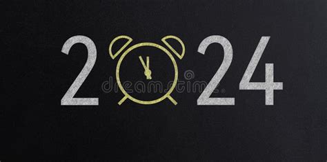 Number With Clock Written On The Blackboard Stock Photo Image Of Opportunities Numbers