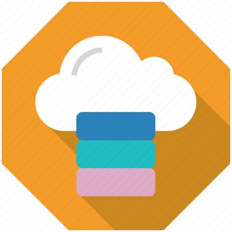 Cloud Data Database Hosting Network Server Storage Icon