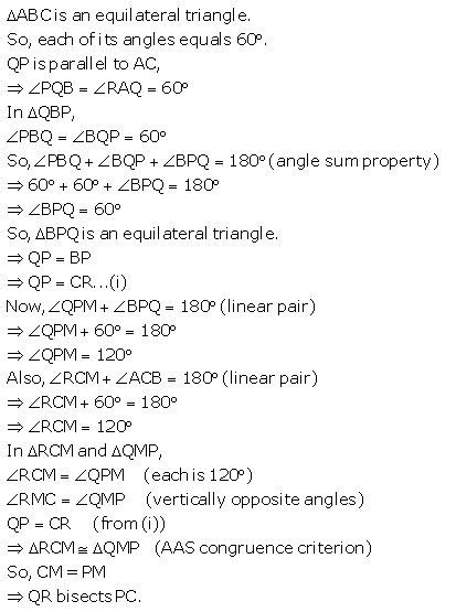Selina Concise Mathematics Class 9 Icse Solutions Triangles [congruency In Triangles] Cool