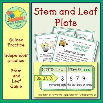 Stem And Leaf Plots Guided And Independent Practice By Sandra Naufal