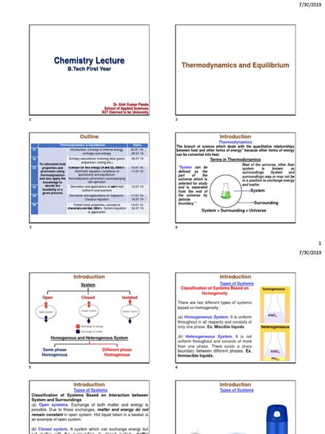 Lecture Slides Thermodynamics Handout Download Free Pdf Heat Entropy
