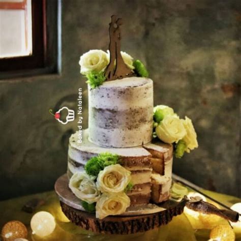 Naked 2 Tier Birthday Cake Baked By Nataleen