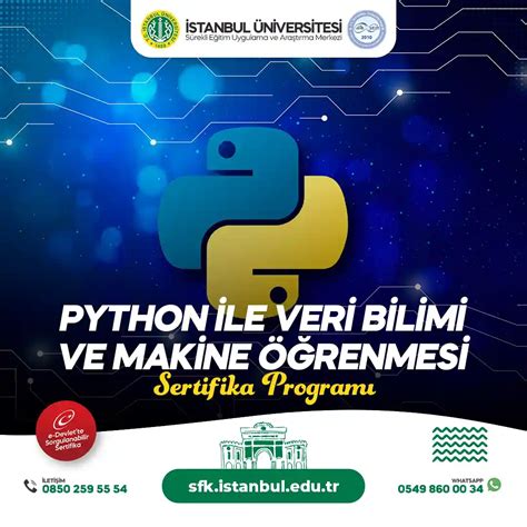 Python Ile Veri Bilimi Ve Makine Öğrenmesi Sertifika Programı