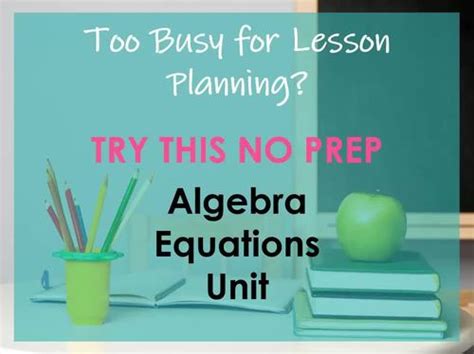 Algebra Equations Unit By Teacher Twins Teachers Pay Teachers