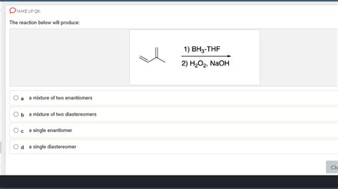 Organic Chemistry Selectivity Of Hydroboration Oxidation Chemistry