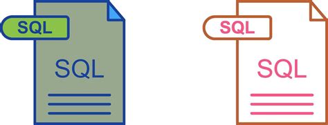 Sql Icon Design 45521496 Vector Art At Vecteezy