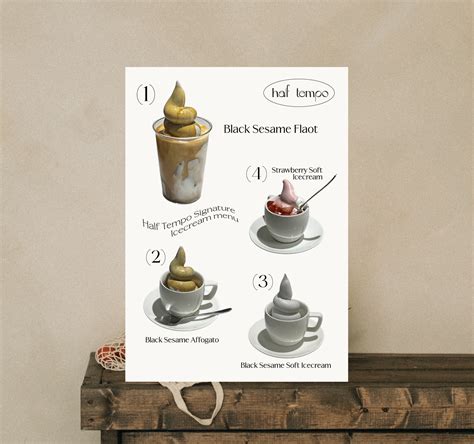 디저트 카페 포스터 디자인 전단지·포스터·인쇄물 포트폴리오 크몽