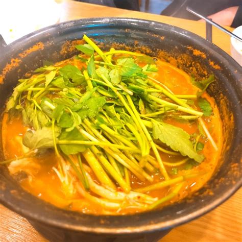 가산동 맛집 점심 메뉴 얼큰 버섯 샤브 칼국수 등촌 샤브칼국수 얼큰 크림 죽 만들기 네이버 블로그