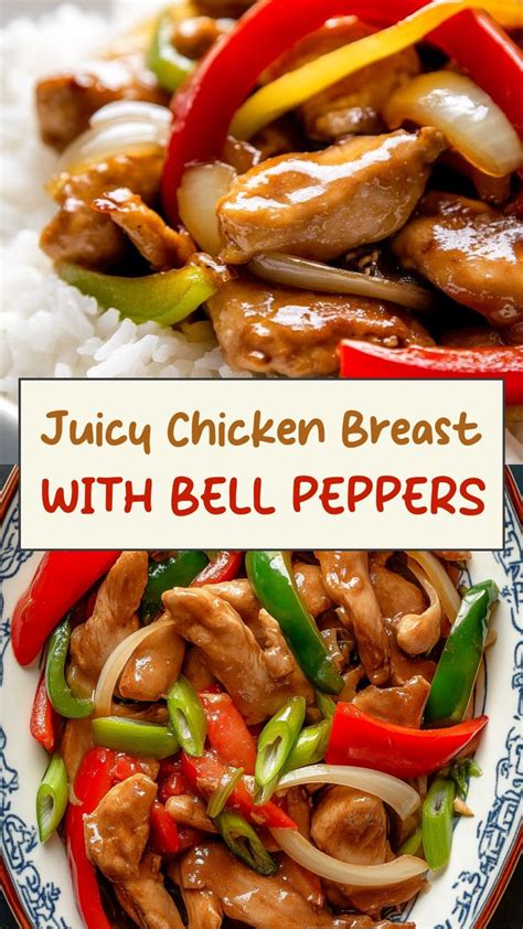 Juicy Chicken Breast With Bell Peppers Recipe Easy Chicken And Bell